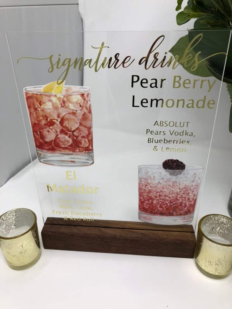 Vin d'honneur : 20 idées pour présenter le menu de votre cocktail ! - A ...