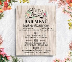 Vin d'honneur : 20 idées pour présenter le menu de votre cocktail ! - A ...