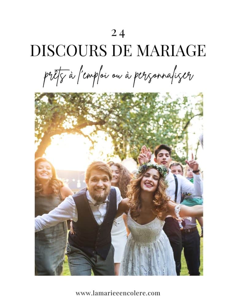 24 discours de mariage tout prêts à télécharger