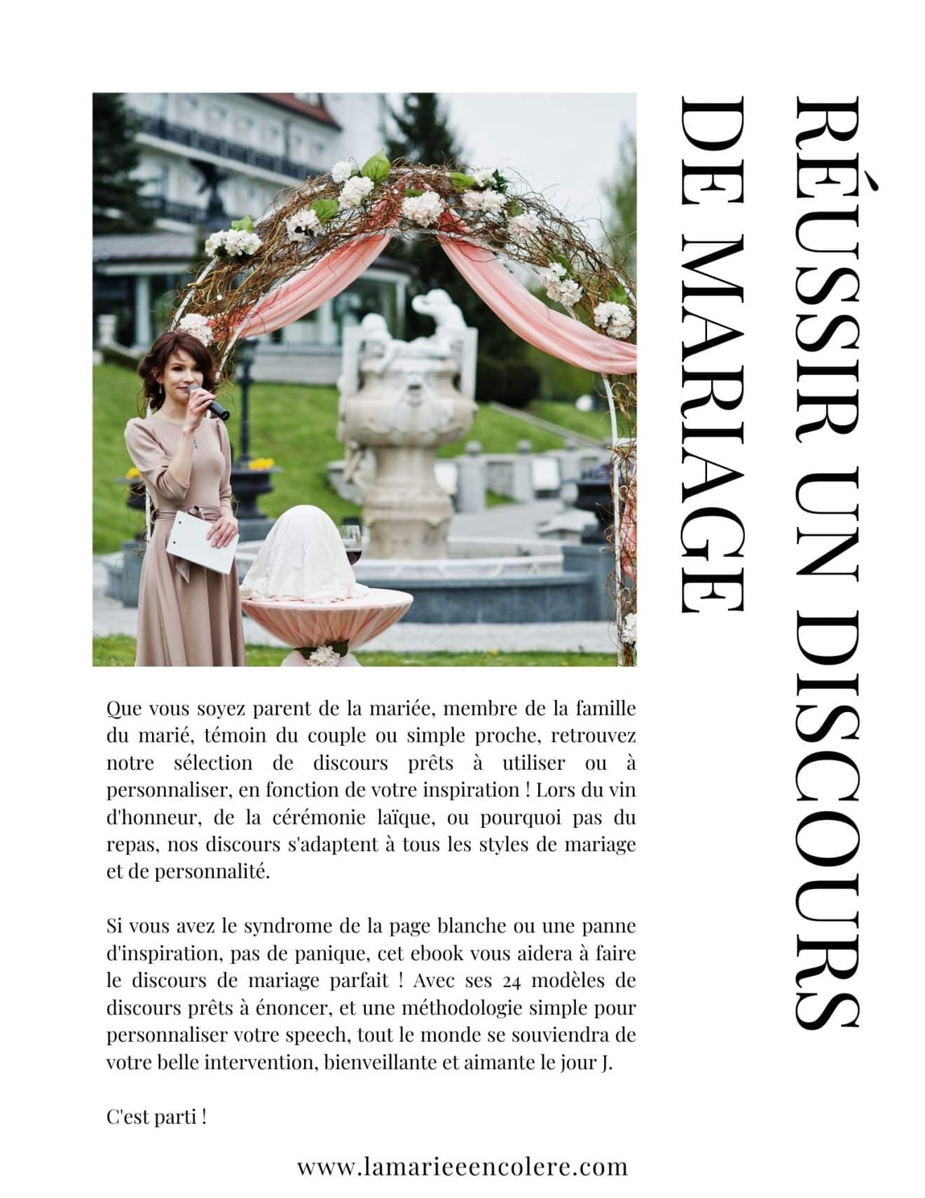 Discours de mariage des témoins : exemples à télécharger